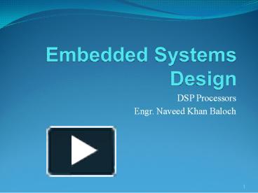 PPT – Embedded Systems Design PowerPoint presentation | free to ...