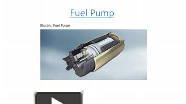 Fuel Pump presentation | free to download