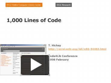 1,000 Lines of Code presentation | free to download