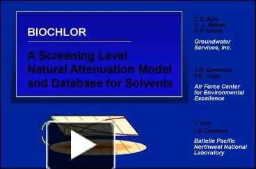 BIOCHLOR DEMO presentation | free to download
