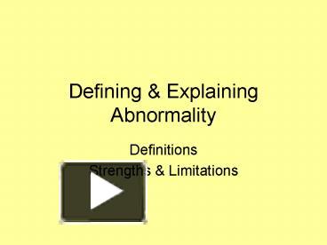Defining presentation | free to view