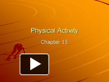 Physical Activity presentation | free to download