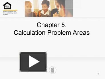 PPT – Chapter 5. Calculation Problem Areas PowerPoint presentation ...