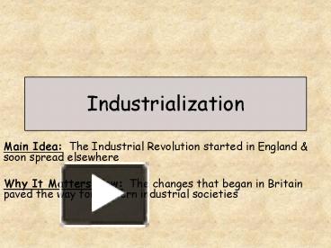 Industrialization presentation | free to download