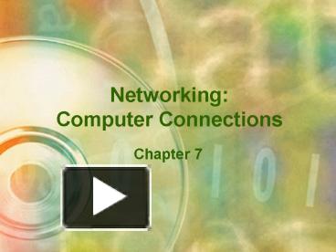 PPT – Networking: Computer Connections PowerPoint presentation | free ...