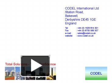 CODEL presentation | free to view