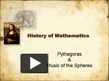 History of Mathematics presentation | free to view