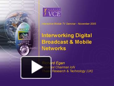 PPT – Interworking Digital Broadcast PowerPoint presentation | free to ...