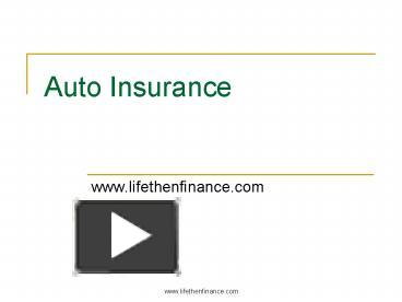 Auto Insurance presentation | free to download