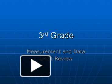 PPT – 3rd Grade PowerPoint presentation | free to view - id: 69f422-YjZiM