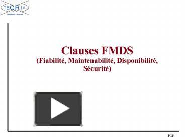Clauses FMDS presentation | free to download