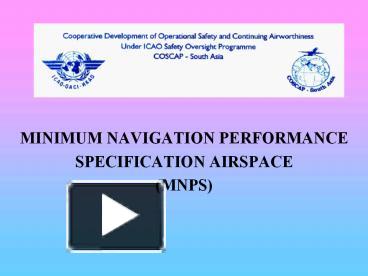 MINIMUM NAVIGATION PERFORMANCE presentation | free to download