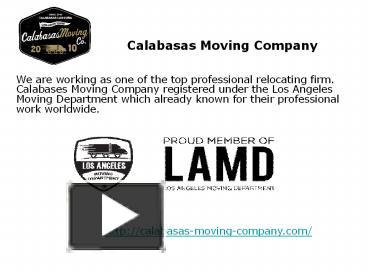 PPT – Relocate to new place with fast, reliable moving company ...