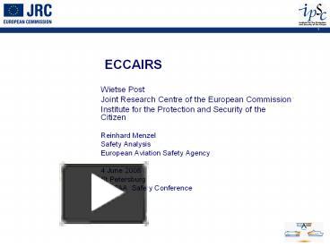 ECCAIRS presentation | free to view