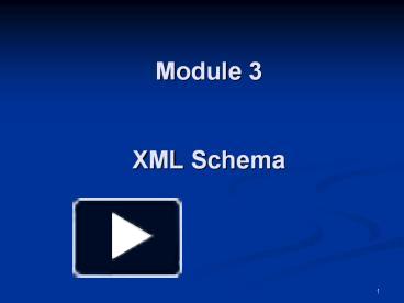 PPT – Module 3 XML Schema PowerPoint presentation | free to download ...