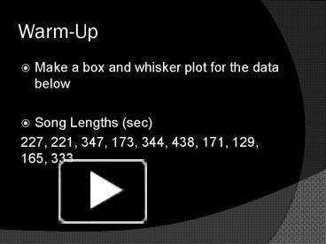 PPT – Warm-Up PowerPoint presentation | free to download - id: 6a4c4b-M2Y2N