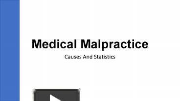Medical Malpractice - Causes And Statistics presentation | free to download