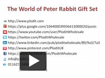 PPT – The World of Peter Rabbit Gift Set PowerPoint presentation | free ...