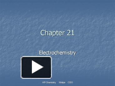 PPT – Electrochemistry PowerPoint presentation | free to download - id ...