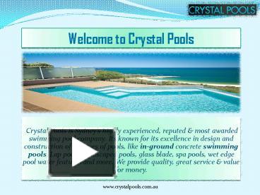 PPT – Swimming Pools Designs PowerPoint presentation | free to download ...