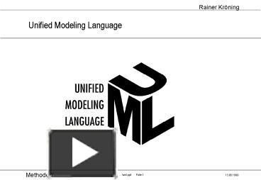 PPT – Unified Modeling Language PowerPoint presentation | free to ...
