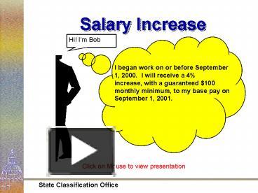 Salary Increase presentation | free to view
