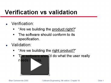PPT – Verification: PowerPoint presentation | free to view - id: 6a95d ...