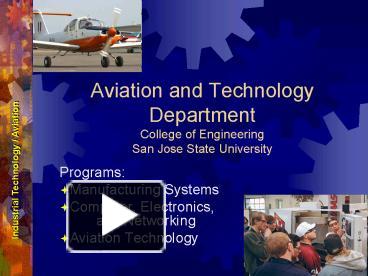 Aviation and Technology Department College of Engineering San Jose ...