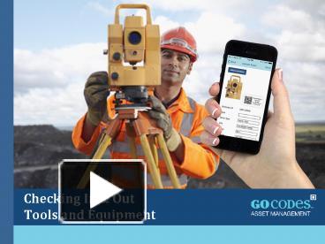 PPT – Checking In and Out Tools and Equipment PowerPoint presentation ...