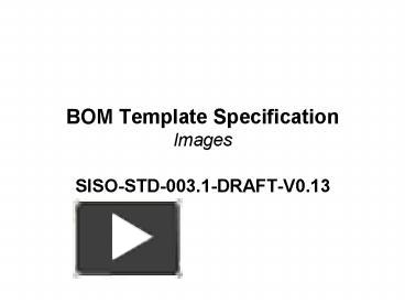 PPT – BOM Template Specification Images PowerPoint presentation | free ...