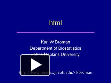 PPT – html PowerPoint presentation | free to download - id: 6b00de-NzlkY