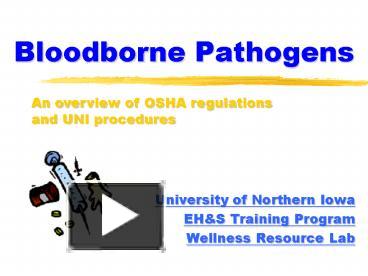 Bloodborne Pathogens presentation | free to view
