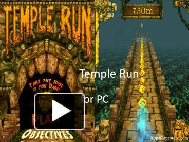 Temple Run for PC presentation | free to download