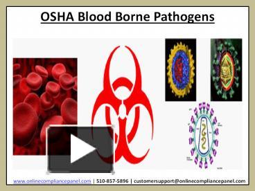 OSHA Blood Borne Pathogens presentation | free to download