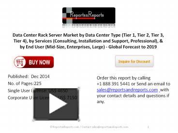 PPT – Data Center Rack Server Industry By Consulting, Installation and ...