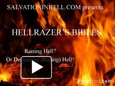 Hellrazer's Bibles presentation | free to download