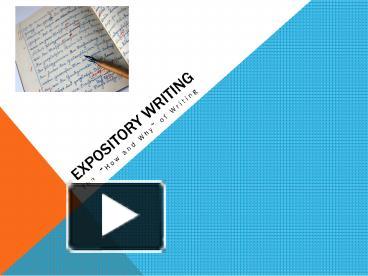 Expository Writing presentation | free to download