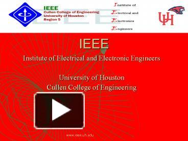 PPT – IEEE PowerPoint presentation | free to view - id: 6b2fd2-OGZhZ