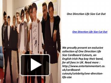 PPT – One Direction Cardboard Cutouts PowerPoint presentation | free to ...