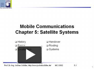 PPT – Prof. Dr.-Ing. Jochen Schiller, http://www.jochenschiller.de/MC ...