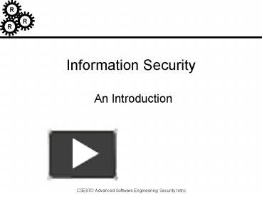 PPT – Information Security PowerPoint presentation | free to download ...