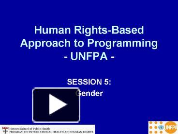 PPT – Human Rights-Based Approach to Programming - UNFPA - PowerPoint ...