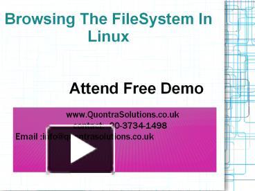 PPT – Linux File System Online Training by QuontraSolutions PowerPoint ...