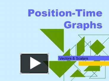 Position-Time Graphs presentation | free to view