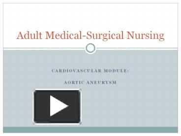 PPT – Cardiovascular Module: PowerPoint presentation | free to view ...