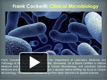 PPT – Frank Cockerill PowerPoint presentation | free to download - id ...