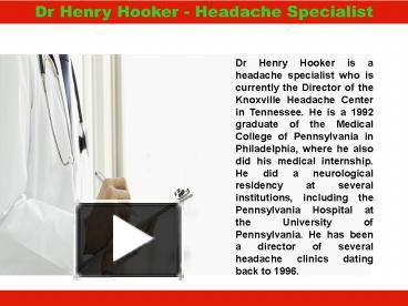 PPT – Dr Henry Hooker PowerPoint presentation | free to download - id ...