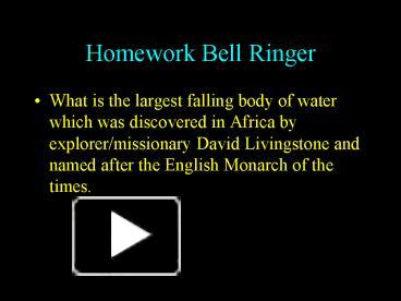 PPT – Homework Bell Ringer PowerPoint presentation | free to view - id ...