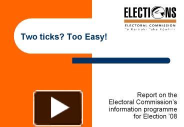 PPT – Two ticks? Too Easy! PowerPoint presentation | free to view - id ...