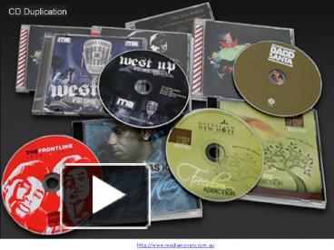 PPT – CD Disc Duplication PowerPoint presentation | free to download ...